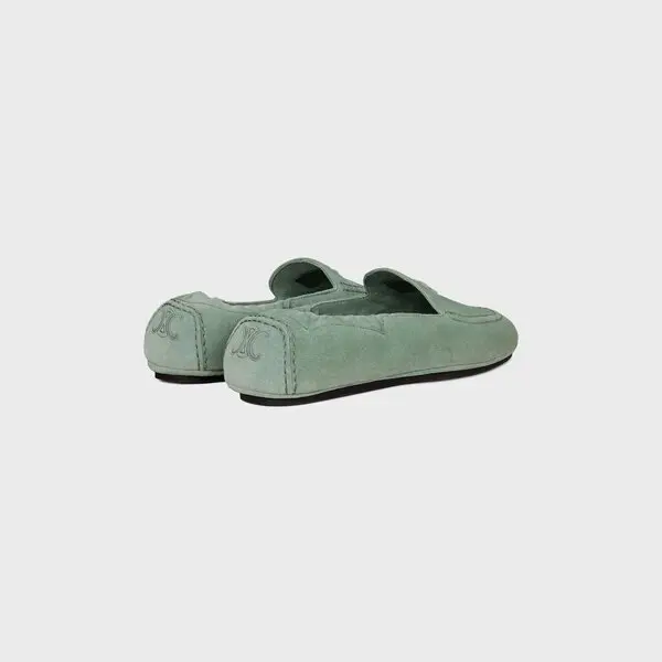 Celine Adam Loafer In Suede Calfskin