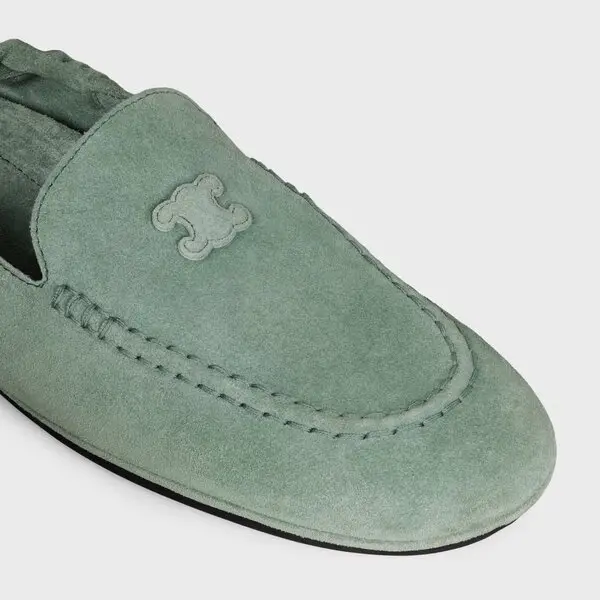 Celine Adam Loafer In Suede Calfskin