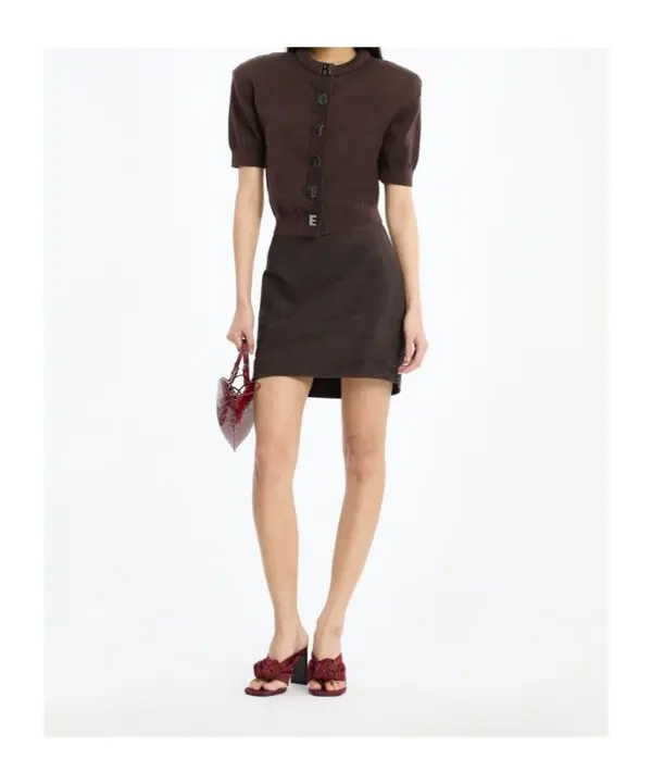 ROTATE BY BIRGER CHRISTENSEN Zip-back Mini Skirt - Black