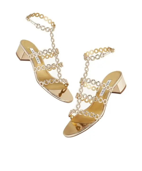 AQUAZZURA Infinity Chain Sandals