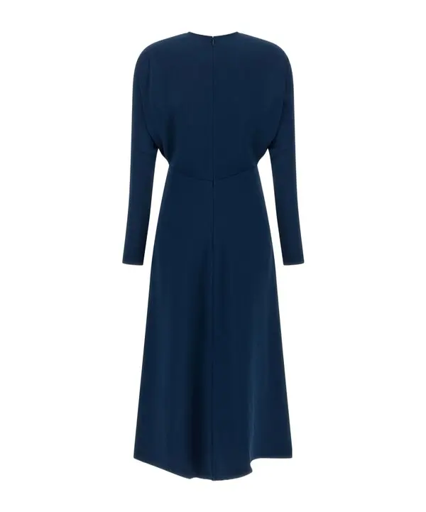 Victoria Beckham Batwing Sleeve Flared Midi Dress