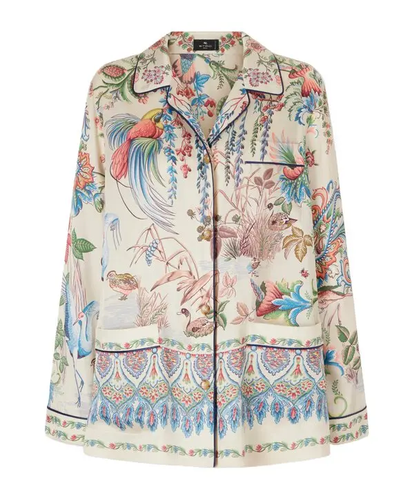 Etro Printed Satin Shirt
