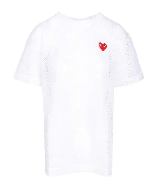 Play Comme Des Garcon Crew Neck T-shirt - White
