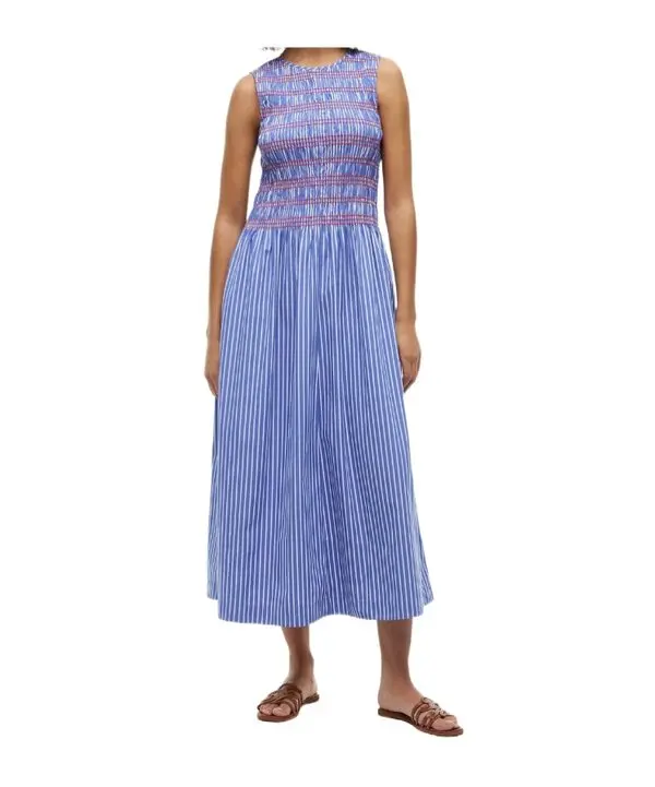 Tommy Hilfiger Pleated Dress - Blue