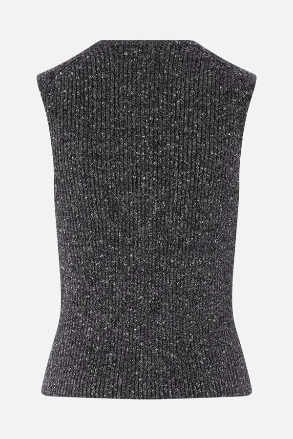 J.W.ANDERSON Ribbed-knit Zip-up Vest