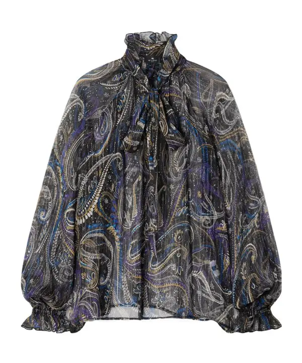 Etro Bow Print Shirt