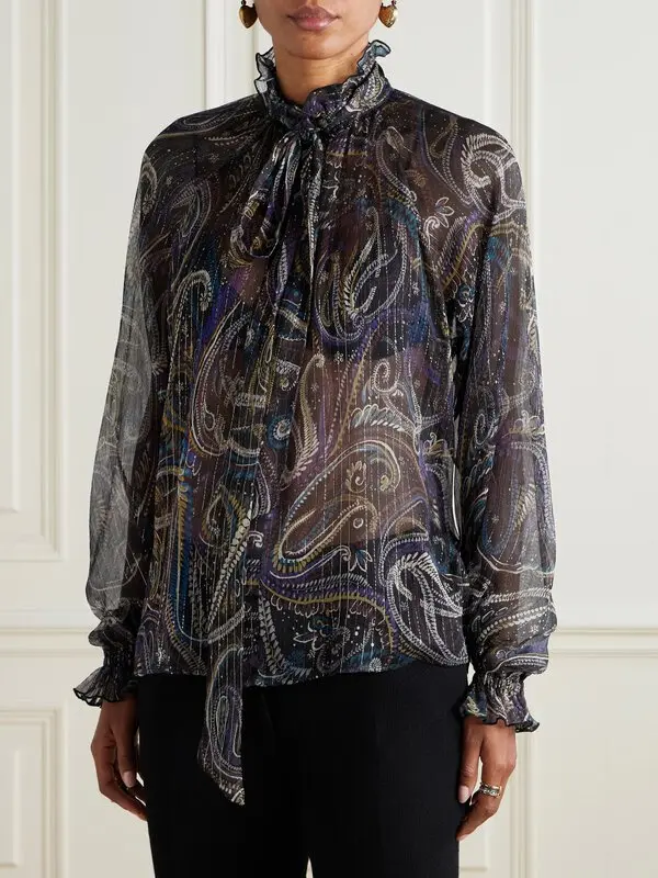 Etro Bow Print Shirt