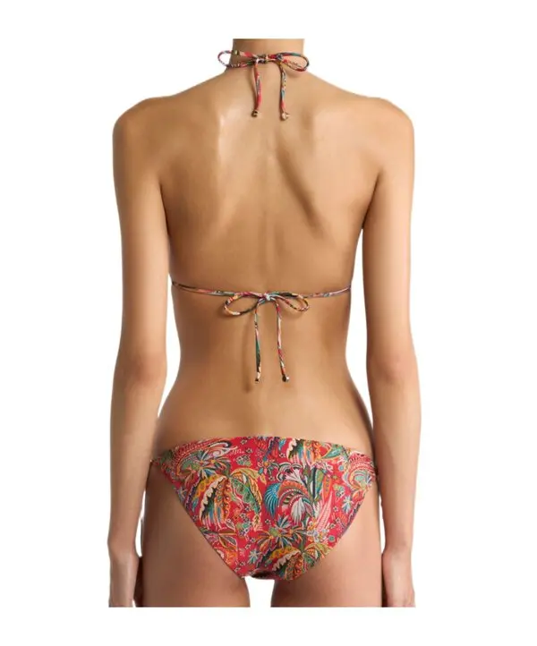 Etro Bikini With Paisley Foliage Motif