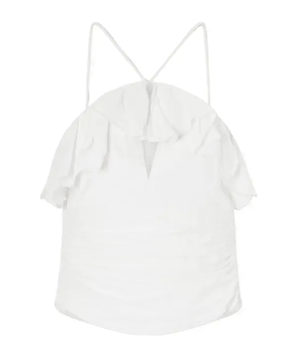 Isabel Marant Étoile Djimia Ruffled Vest - White