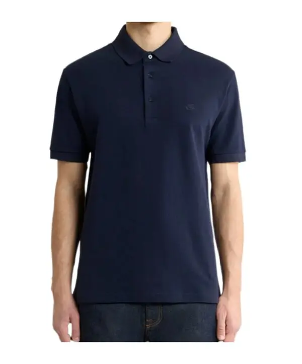 Etro Plain-coloured Cotton Polo Shirt With Printed Details