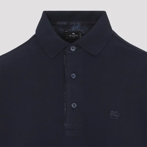Etro Logo-embroidered Short-sleeved Polo Shirt