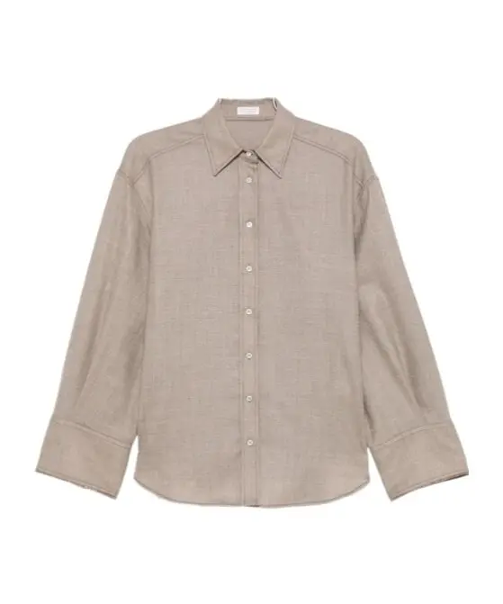 Brunello Cucinelli Monili Trim Button-fastening Shirt