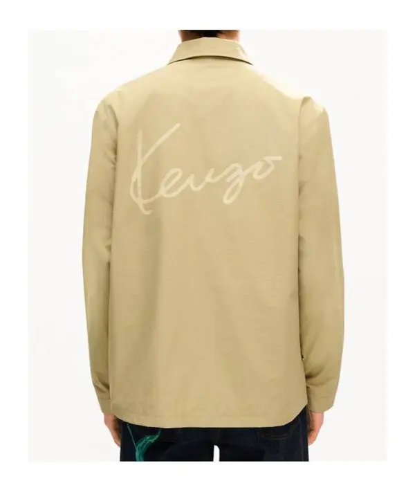 Kenzo Signature' Light Coach Jacket In Cotton Nylon