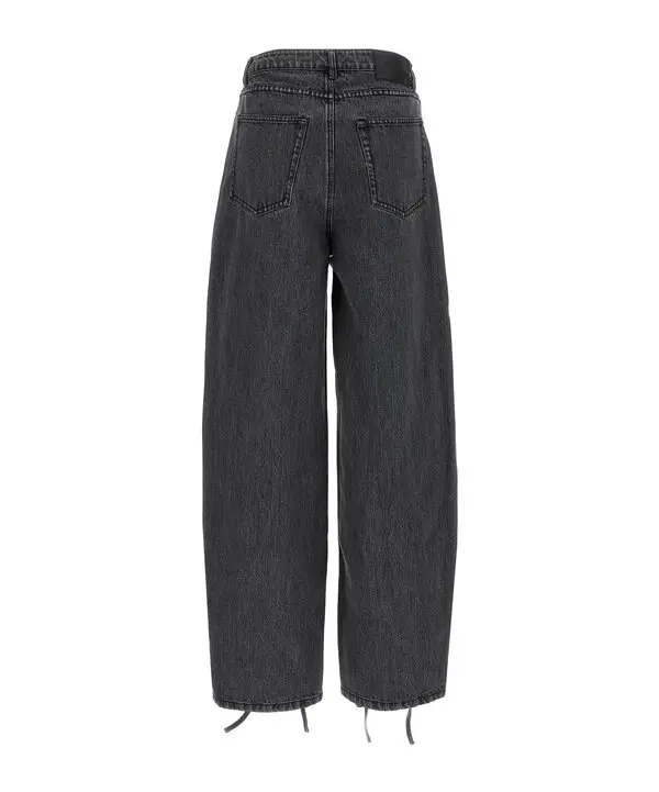 ROTATE BY BIRGER CHRISTENSEN Laced Straight-leg Jeans