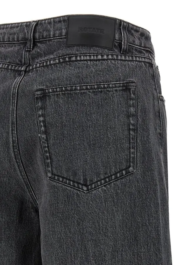 ROTATE BY BIRGER CHRISTENSEN Laced Straight-leg Jeans