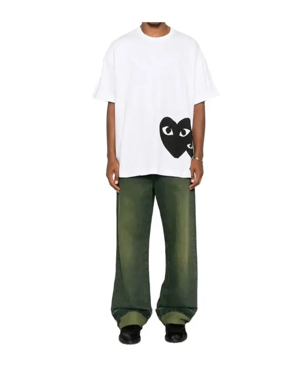 Play Comme Des Garcon Comme Des Garons Play Oversized Heart Crewneck T-shirt