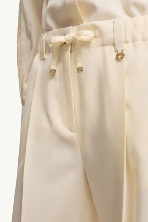 Moncler Wool Gabardine Tailored Pants
