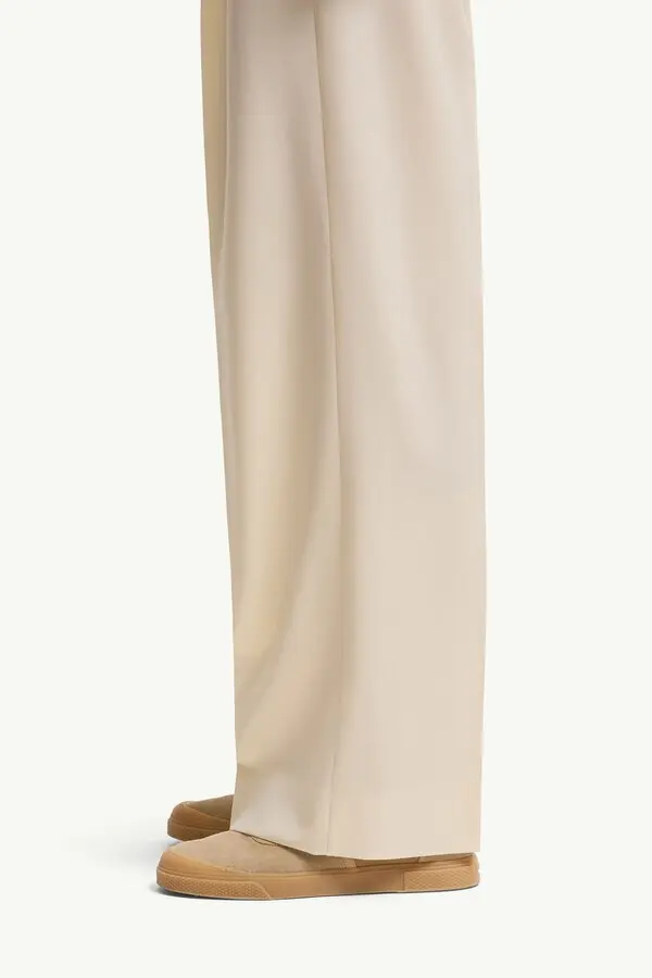 Moncler Wool Gabardine Tailored Pants