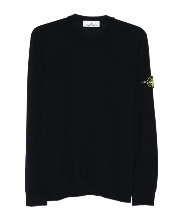 Stone Island Crew-neck Logo-patch Sweater