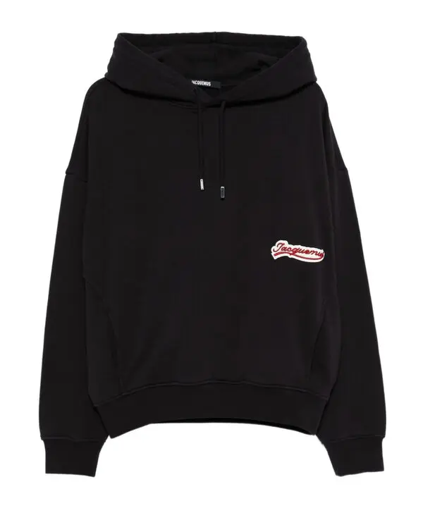 Jacquemus Logo Patch Drawstring Hoodie