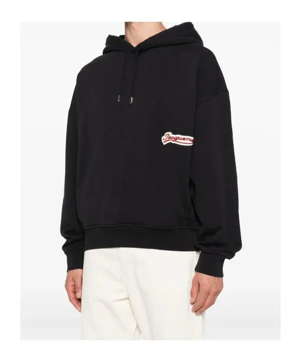 Jacquemus Logo Patch Drawstring Hoodie