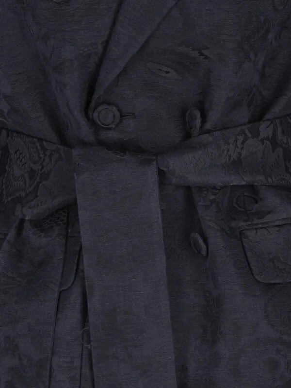 Valentino Garavani Long-sleeved Jacket With Tie Detail