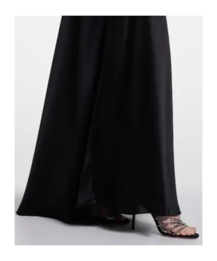 RODARTE Lace-trimmed Silk Charmeuse Gown