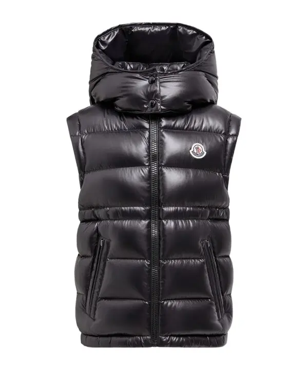 Moncler Ania Hooded Down Gilet - Black