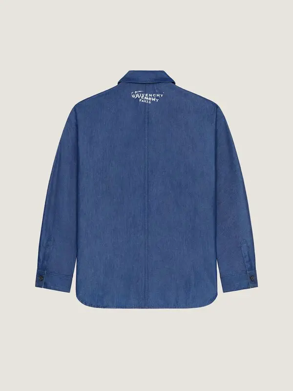 Givenchy Couture Seam Overshirt Denim With Stamp