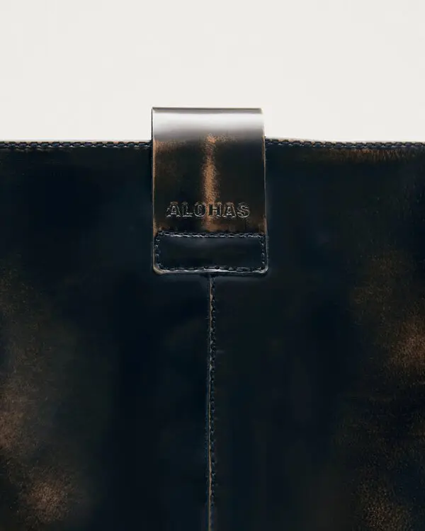 ALOHAS Round Toe Block Heel Boots