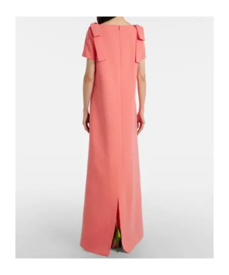 Carolina Herrera Bow-detail Embellished Floral Gown
