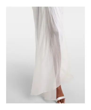 MARIA LUCIA HOHAN Cecilia Draped Silk Muslin Gown