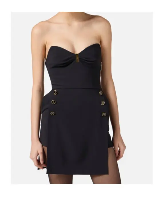 Elisabetta Franchi Bustier Crpe Dress