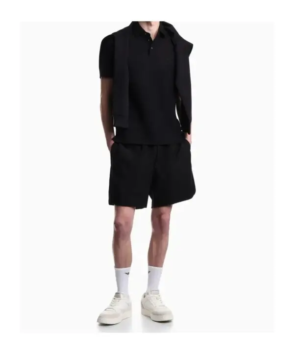 Emporio Armani Button Detailed Short-sleeved Polo Shirt