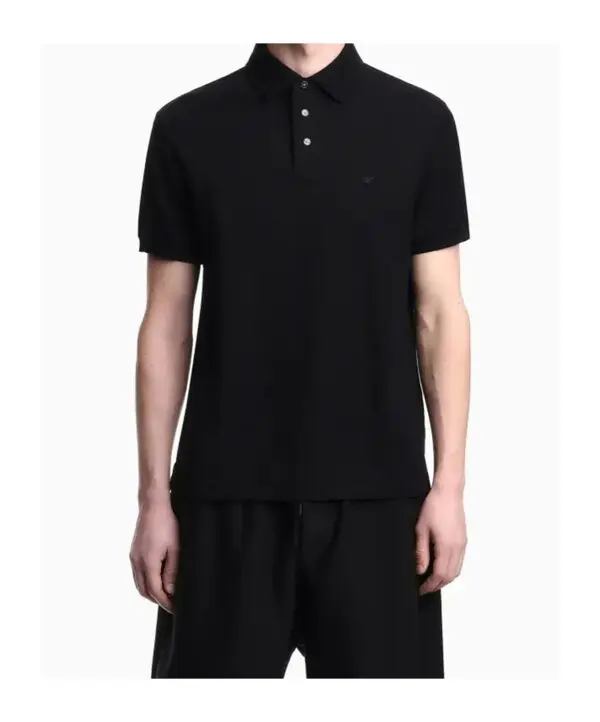 Emporio Armani Button Detailed Short-sleeved Polo Shirt