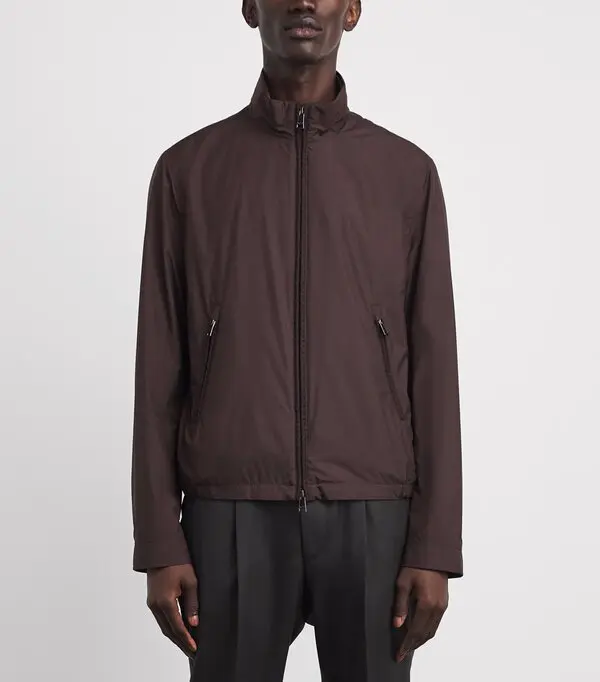 Paul & Shark Technical Jacket With Stand Collar And Zip-up Closure