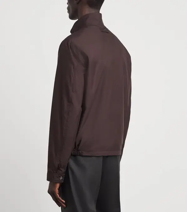 Paul & Shark Technical Jacket With Stand Collar And Zip-up Closure