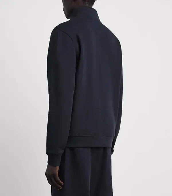 Harrods Cotton Jersey Quarter-zip Sweatshirt