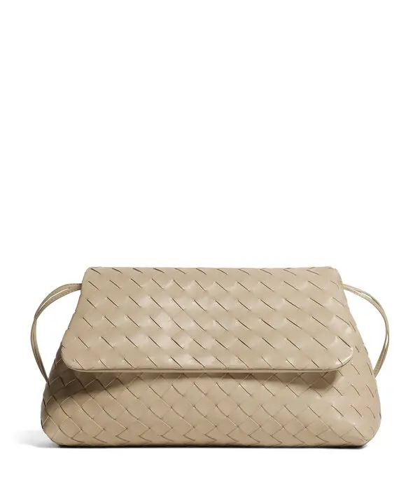 Bottega Veneta Leather Giorno Shoulder Bag - Neutral