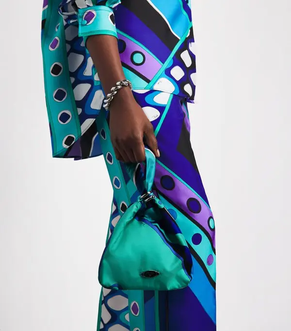 Emilio Pucci Silk Orchidee Top-handle Bag