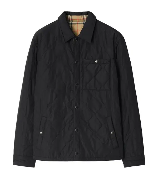 Burberry Quilted Reversible Check Overshirt