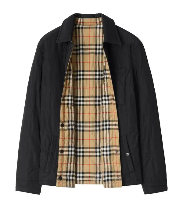 Burberry Quilted Reversible Check Overshirt