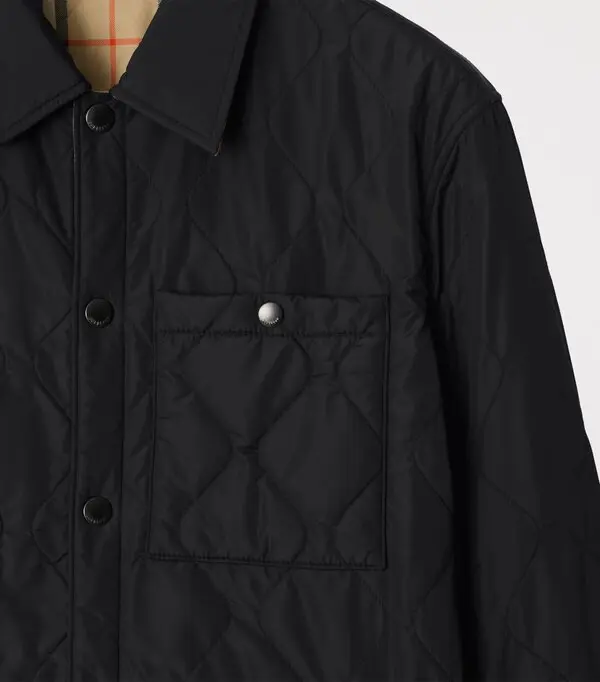 Burberry Quilted Reversible Check Overshirt