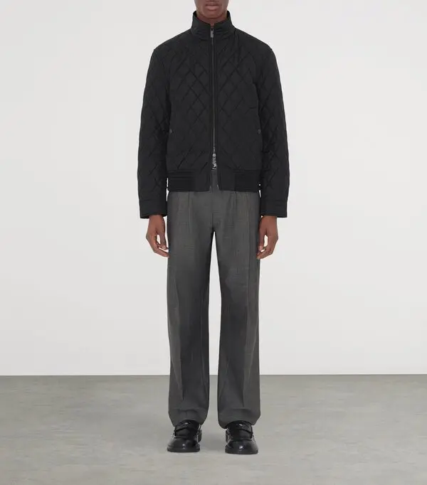 Burberry Quilted Water-resistant Jacket With Signature Check Lining