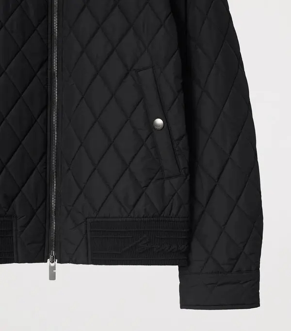 Burberry Quilted Water-resistant Jacket With Signature Check Lining