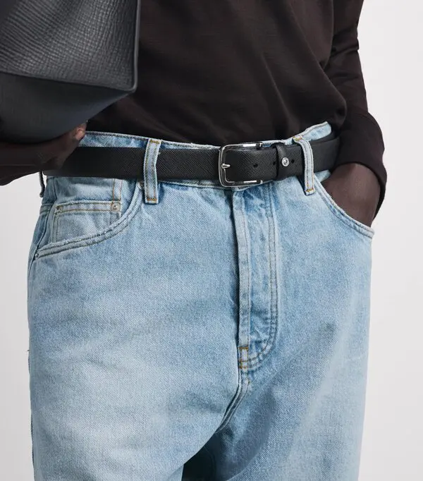 Studio Nicholson Riso Straight Leg Jeans In Raw Washed Denim - Blue