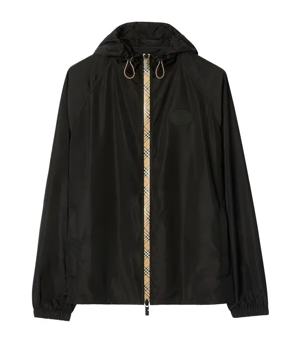 Burberry Check Tape Hooded Jacket