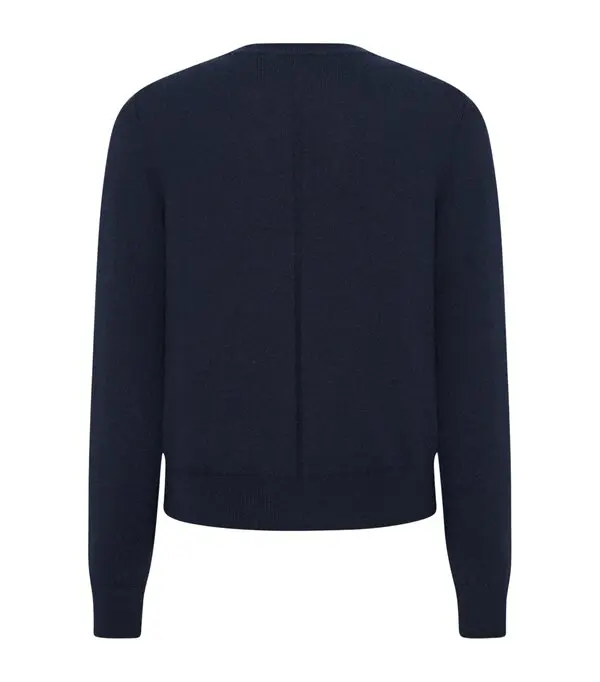 THE ROW Benji Cashmere Sweater - Navy
