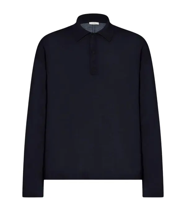 THE ROW Djon Wool Polo Sweater