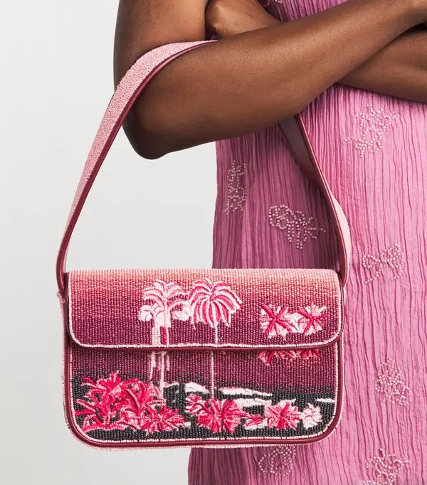 Staud Beaded California Clouds Tommy Shoulder Bag